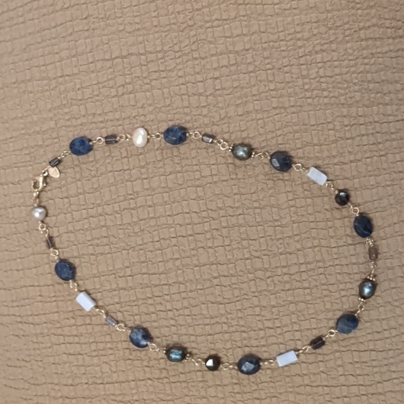Silpada | Jewelry | Silpada N38 Sterling Silver Blue Sodalite And Pearl Necklace | Poshmark